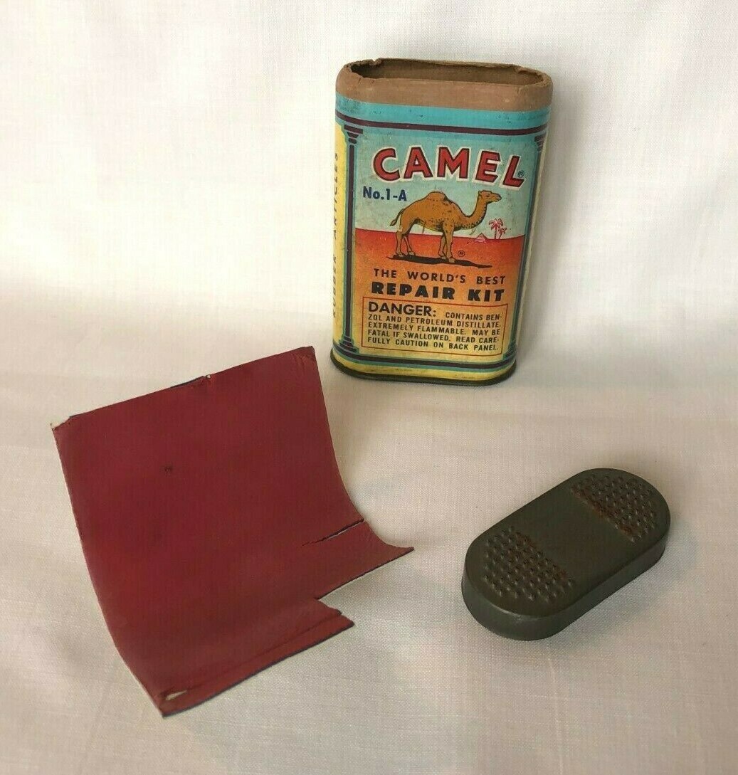 TOOLS - VINTAGE CAMEL REPAIR KIT No.1-A FOR PATCHING RUBBER ARTICLES ...