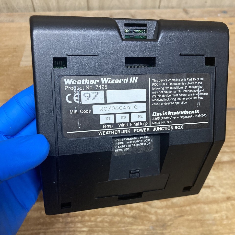 Davis Instruments Weather Wizard III 7425 Display only. ** HAS SCREEN ISSUE** | eBay