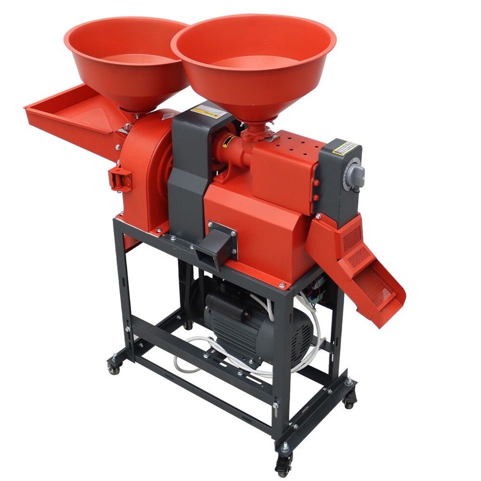 220V Rice Milling and Crushing Machine 130-170kg Millet Peeling 2.5mm ...