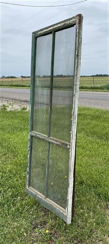 Wood Screen Porch Door, (32x81), Vintage Green Screen Door, Exterior ...