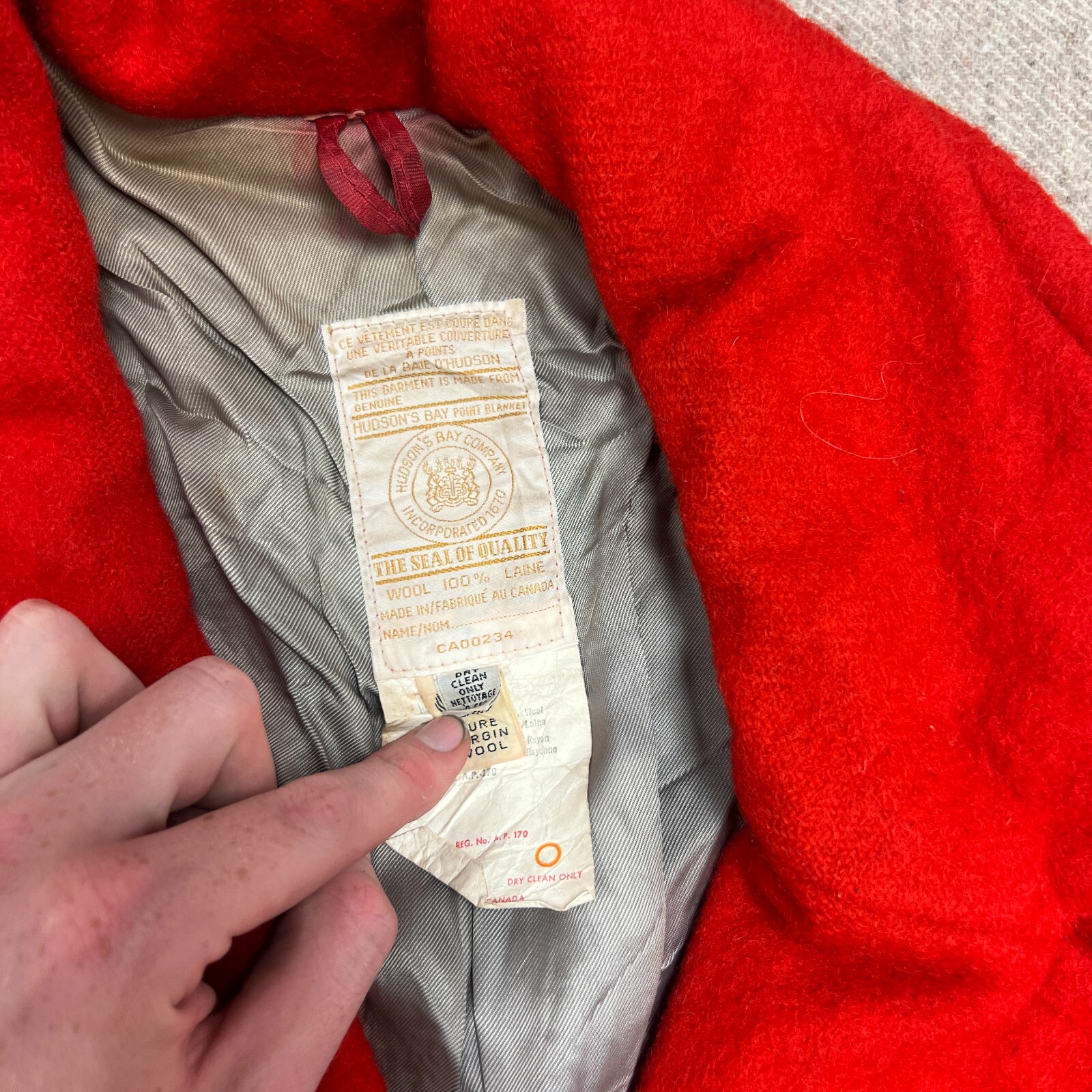 Vintage Hudson Bay Point Blanket Jacket Women's Large… - Gem