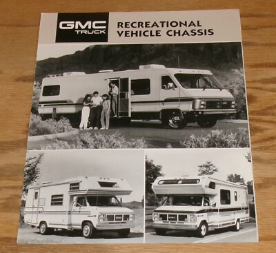 Original 1987 GMC Recreational Vehicle Chassis Sales Brochure Rally ...