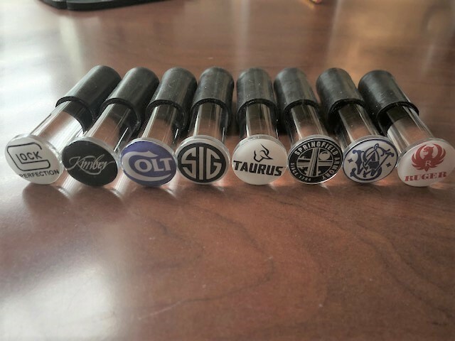 Pistol Gun Display Stand Handgun Display Rod for Safe iPac Decal 3-Pak ...