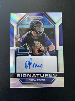 2023 Panini Prizm Signatures Drew Romo Silver Prizm Auto SIG-DR ...