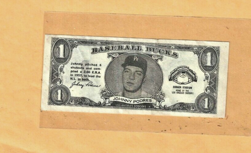 1962 TOPPS BASEBALL BUCKS JOHNNY PODRES EX CHEAP! | eBay