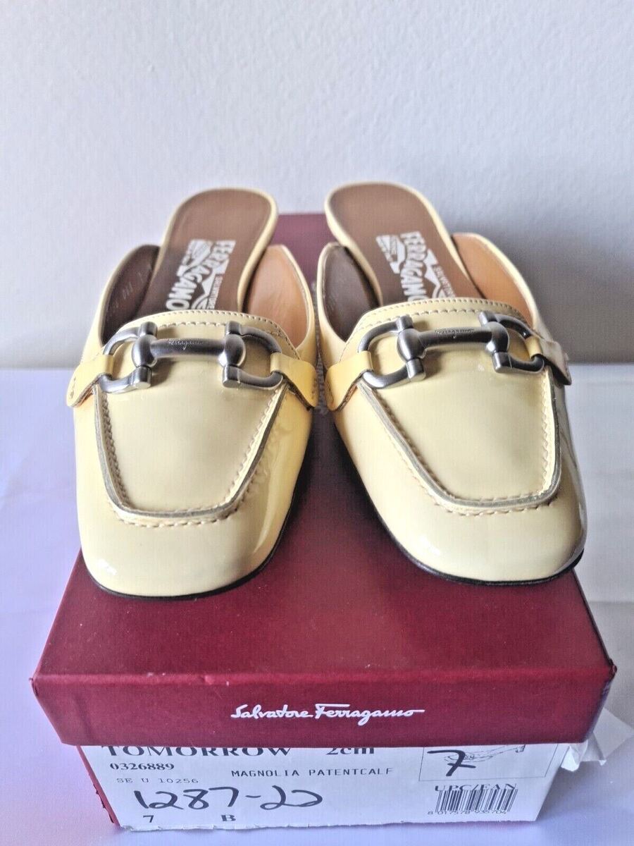 Salvatore Ferragamo TOMORROW Magnolia Patent Calf Leather Salvatore Ferragamo TOMORROW Magnolia Patent Calf Leather