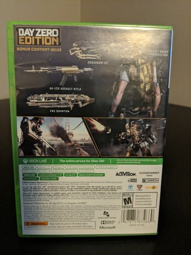 Call of Duty Advanced Warfare Day Zero Edition (Xbox 360) 2 Disc Tested ...