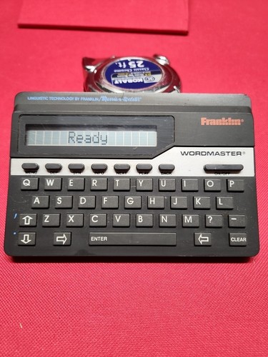Vintage 1990 Franklin Wordmaster Deluxe Dictionary Webster Spell Check+ ...