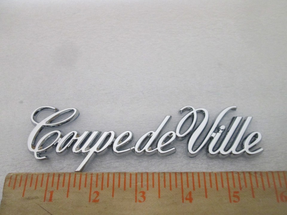 Cadillac OEM 1985-1995 Coupe deVille Chrome Emblem Badge Logo Nameplate ...