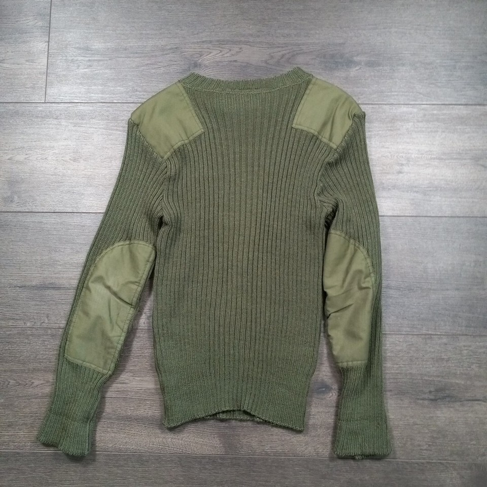 US Marine Corps Wool Commando Sweater Olive Green Men's Size 40 | eBay