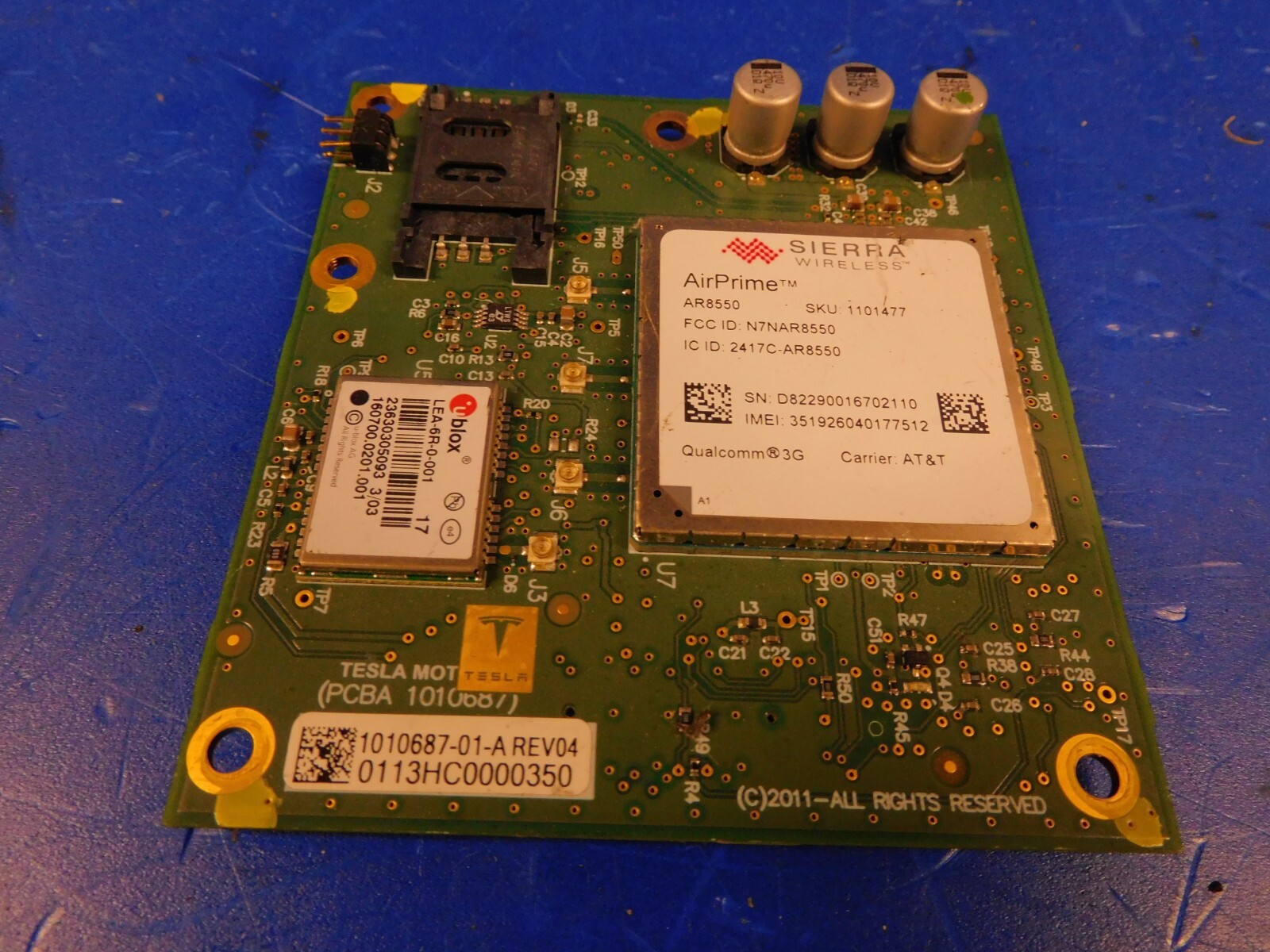 2012-2015 Tesla Model S PCBA 3G Module 1010687-01-A / NO SIM CARD | eBay