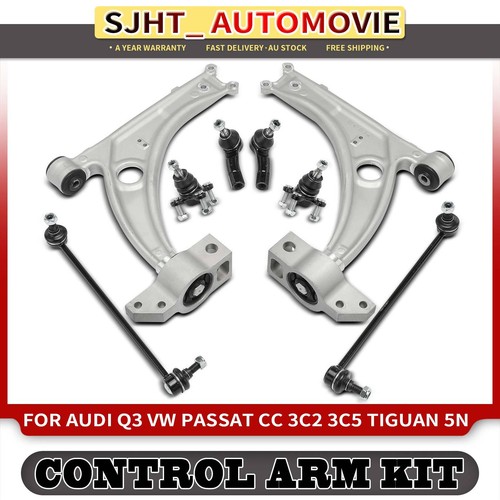 8x Lower Front Control Arm for VW Passat 362 3C2 3C5 Tiguan 5N Audi Q3 ...