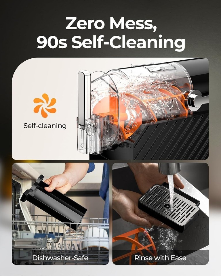 Slushie Machine with Self-Cleaning, 3 Preset Programs Slushie Maker ...