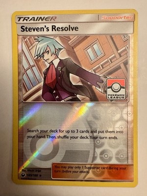Steven's Resolve 145/168 League Promo - Pokemon - LP Reverse Foil | eBay