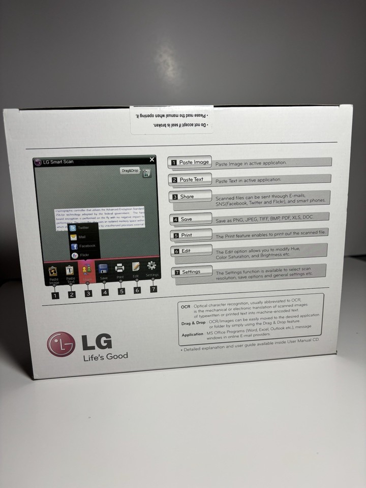 LG LSM-100 Mouse Scanner For Mac/Windows XP/7 New Sealed | eBay