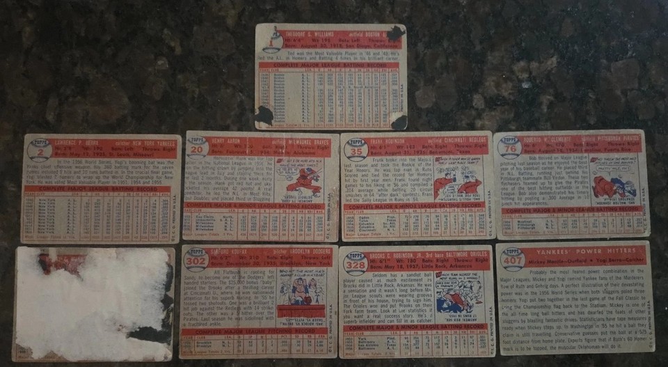 1957 Topps Complete Baseball Set 407/407 Vg Average | eBay