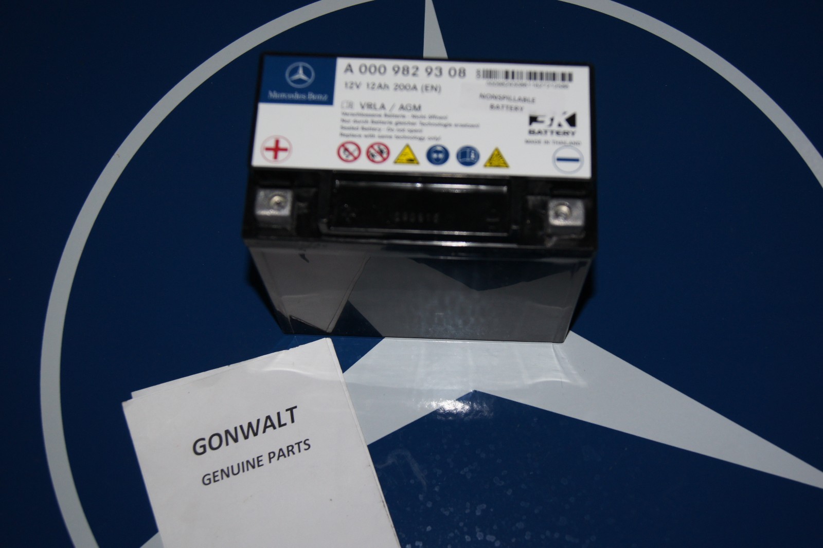 Mercedes Benz Genuine Starter Auxiliary Battery ML class 2015 ...