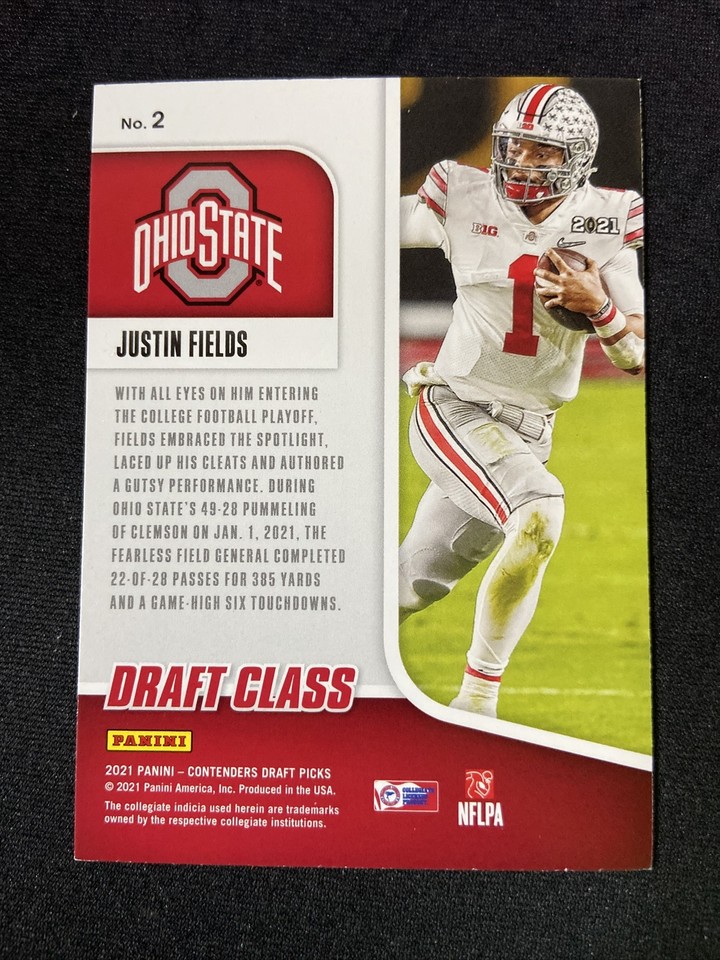 2021 Panini Contenders Draft Picks - Draft Class #2 Justin Fields (RC ...