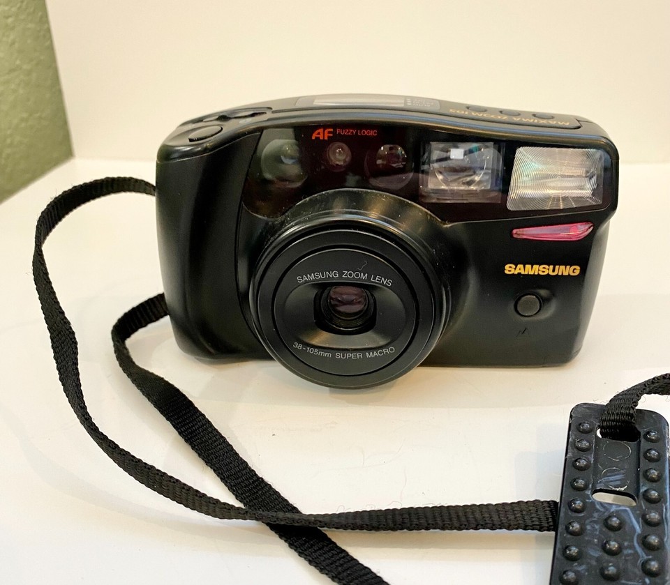 Samsung Maxima Zoom 105 35mm Film Camera Built-In Flash, Case | eBay