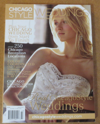 Chicago STYLE WEDDING MAGAZINE 480 pages Vintage Glamous Wedding ...