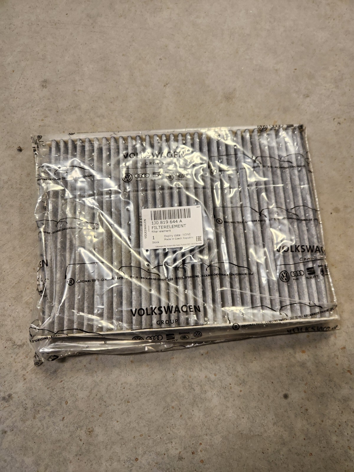 Volkswagen of America 1K0819644A Filters - Cabin Air Filter for sale ...