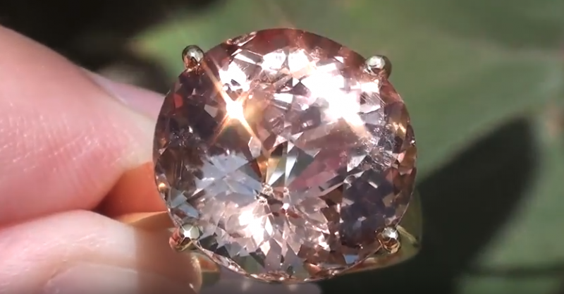 Stunning Brilliant Round Cut 17.25CT Imperial Topaz In Real 925 Silver ...