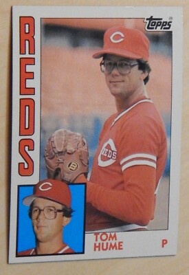 1984 Topps Cincinnati Reds Tom Hume # 607 Baseball Card - Near Mint ...