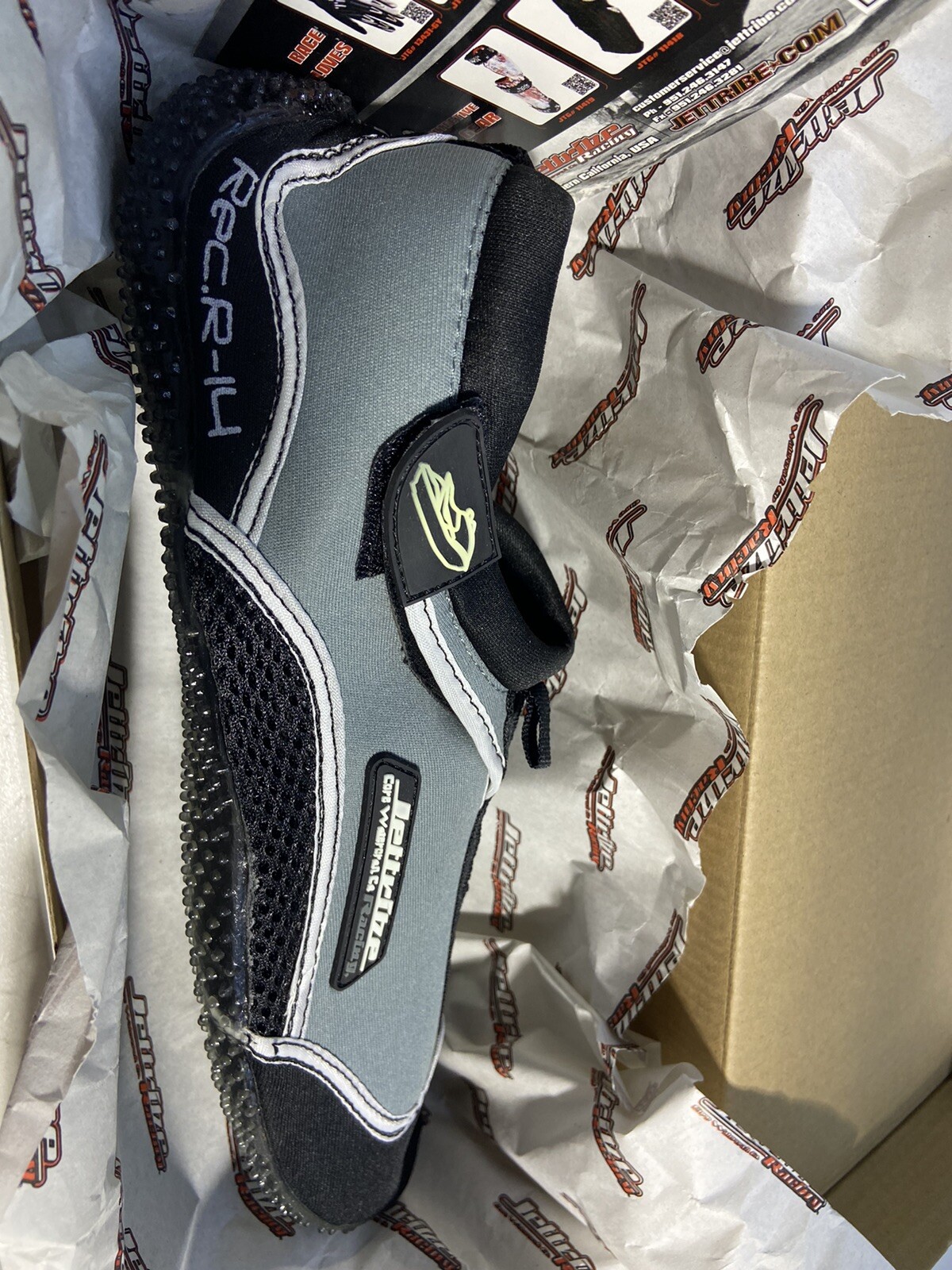 JETTRIBE WATERCRAFT JETSKI SHOES BOOTIE GRAY/BLACK SIZE 9 | eBay