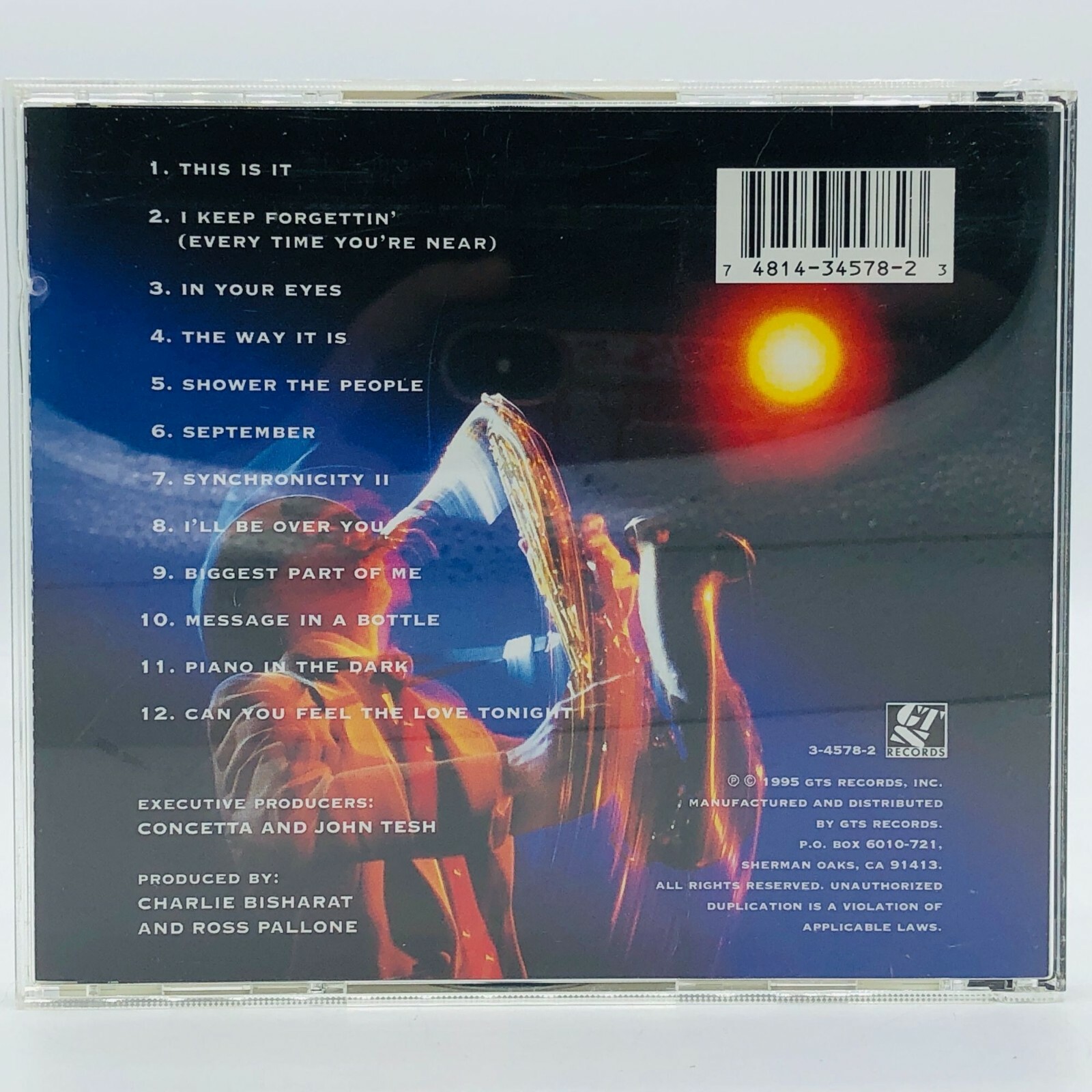 The John Tesh project, Sax On The Beach, 3-4578-2, GTS Records, 1995 ...