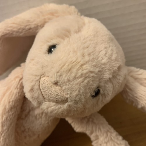 Jellycat Pink Bashful Bunny Plush Baby Rattle Chime Pastel Stuffed Toy ...