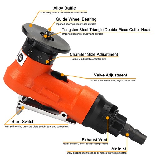 Pneumatic Chamfering Machine Portable Mini Deburring Metal Air Tool ...