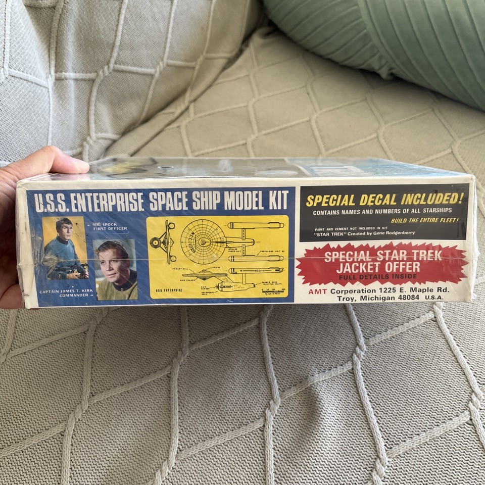 Vintage 1968 AMT Star Trek USS Enterprise Space Ship Model Kit S951 New ...