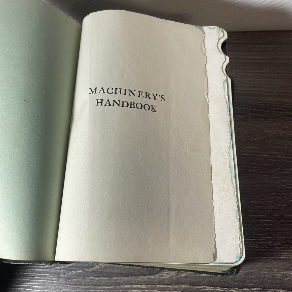 Machinery's Handbook 14th Edition Reference Book 1951 *READ DESCRIPTION ...