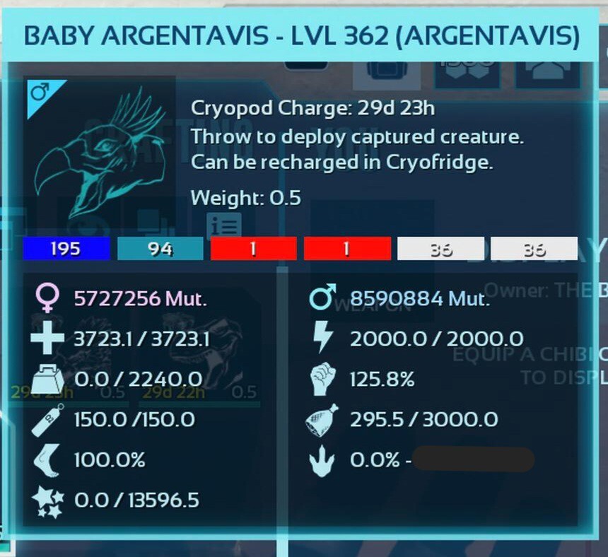 ARK ASCENDED PVE OFFICIAL PAIR BABY ARGY PATRIOT HIGH STATUS PC/XBOX ...