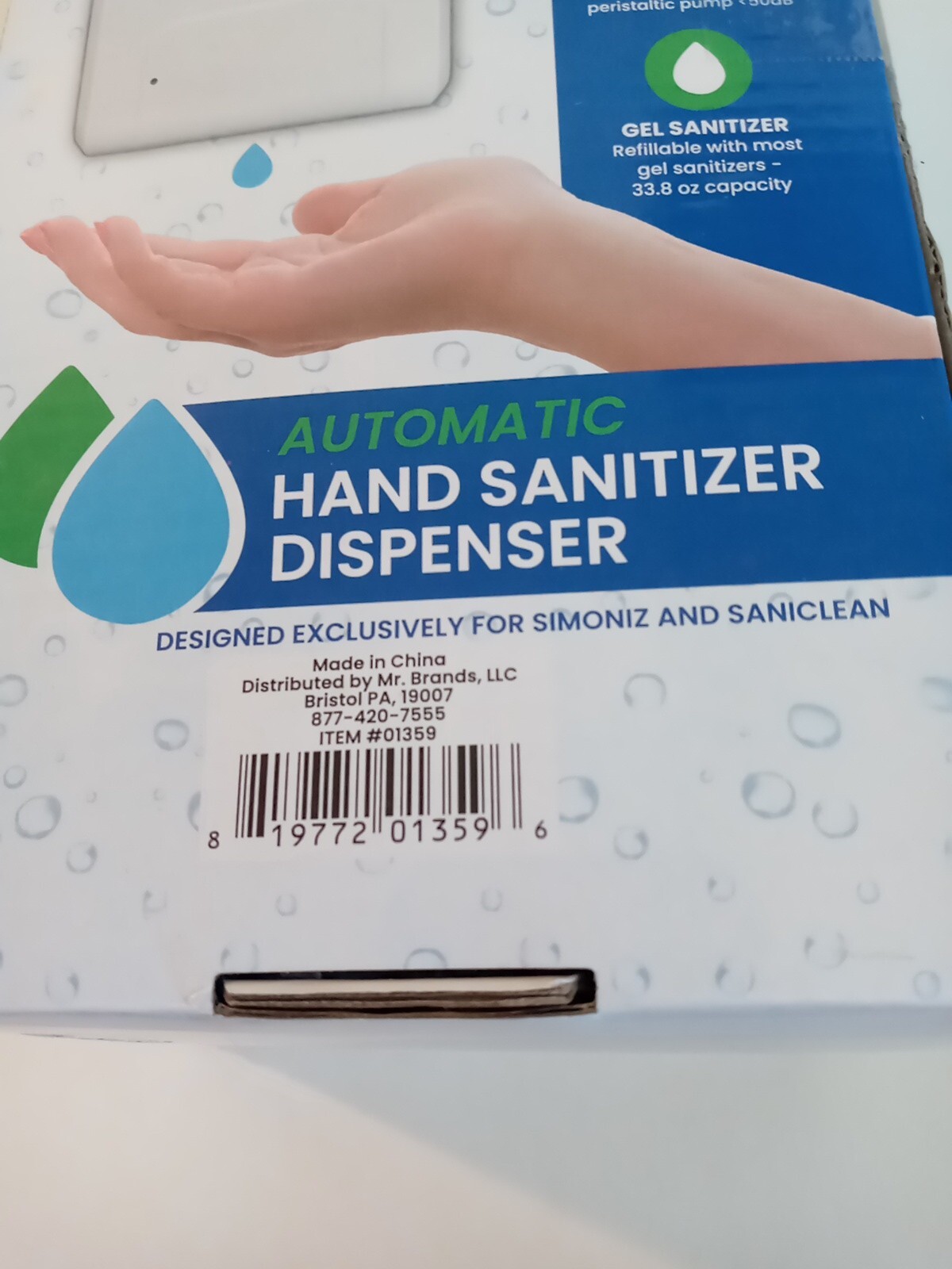 Simoniz Saniclean Automatic Touch Free Gel Dispenser | eBay