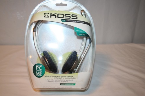 NEW Koss CS100 Communication Stereophone Headset Corded Gaming VOIP ...