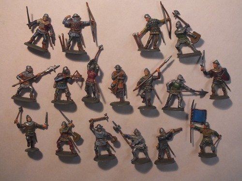 1/72 Scale Model Soldiers Medieval Era Saxon, Norman, 15th Century ...