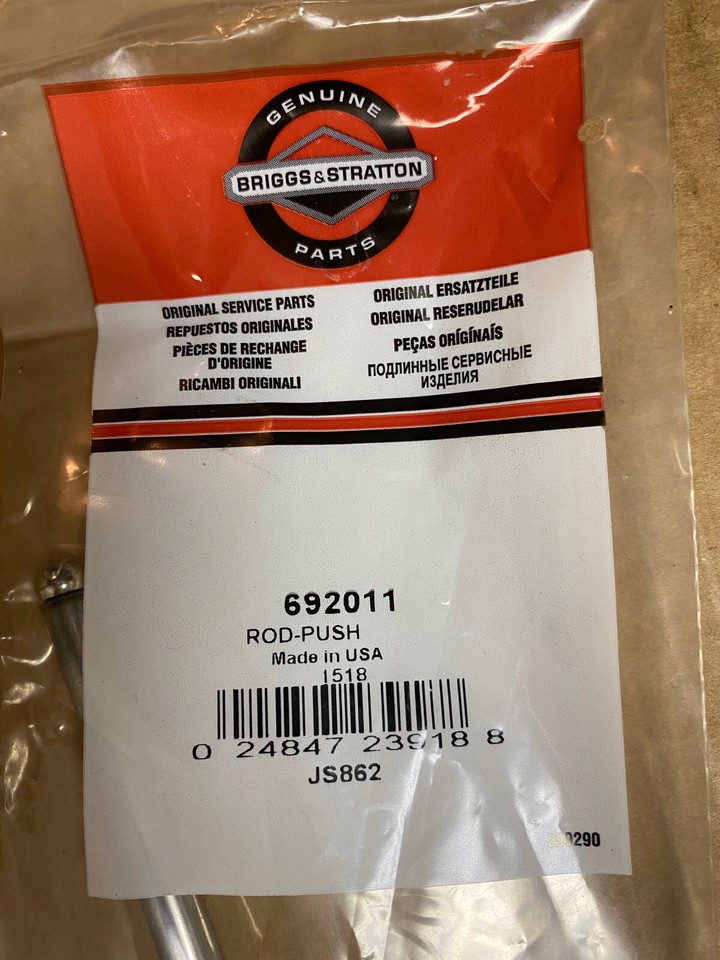 Brigg & Strattion Rod- Push 692011 | eBay