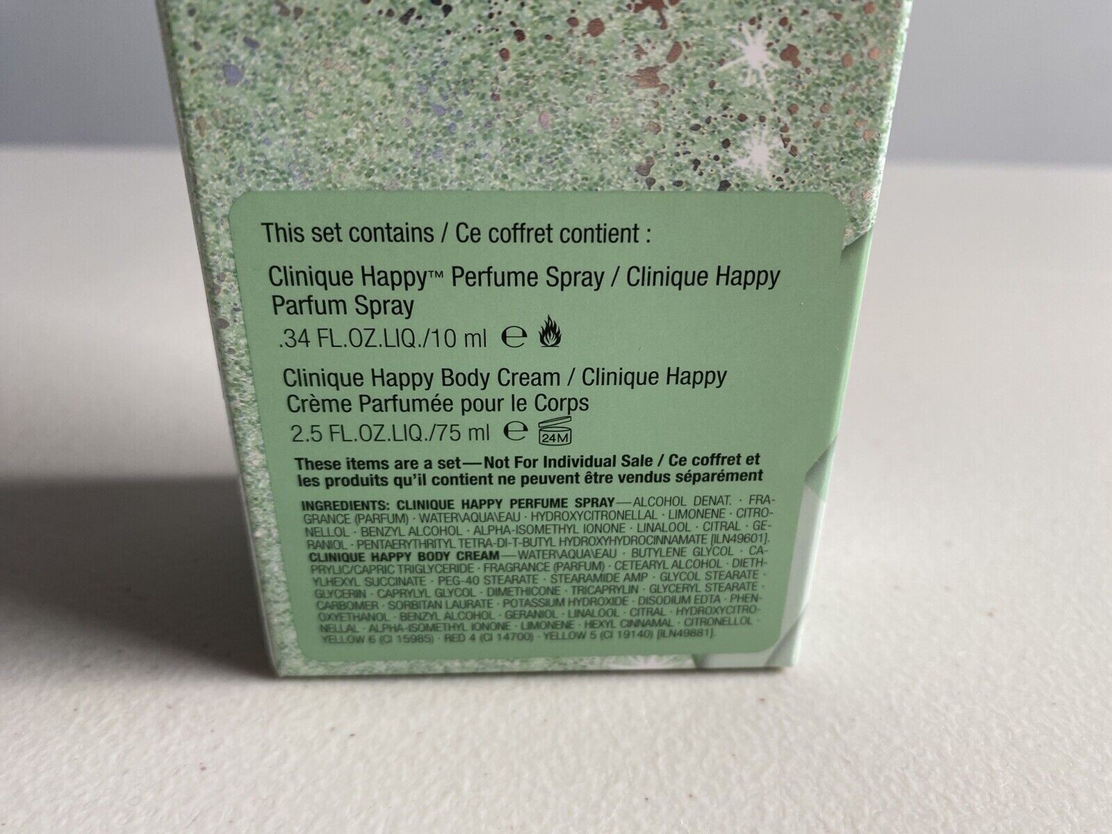 2X Clinique 2-Pc. A Little Happiness Fragrance Spray & Body Cream 2.5oz ...