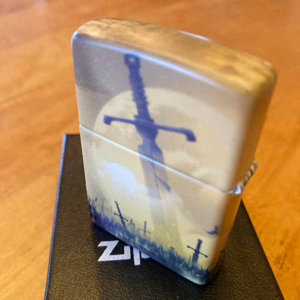 Zippo 03607 Medieval Knight Cavalry Flag Sword Horse 540 Lighter ...