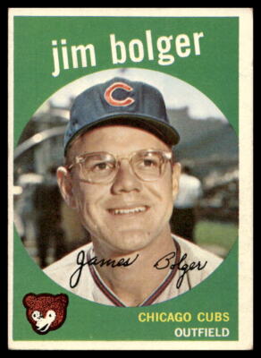 1959 Topps #29 Jim Bolger Chicago Cubs VG-VGEX | eBay