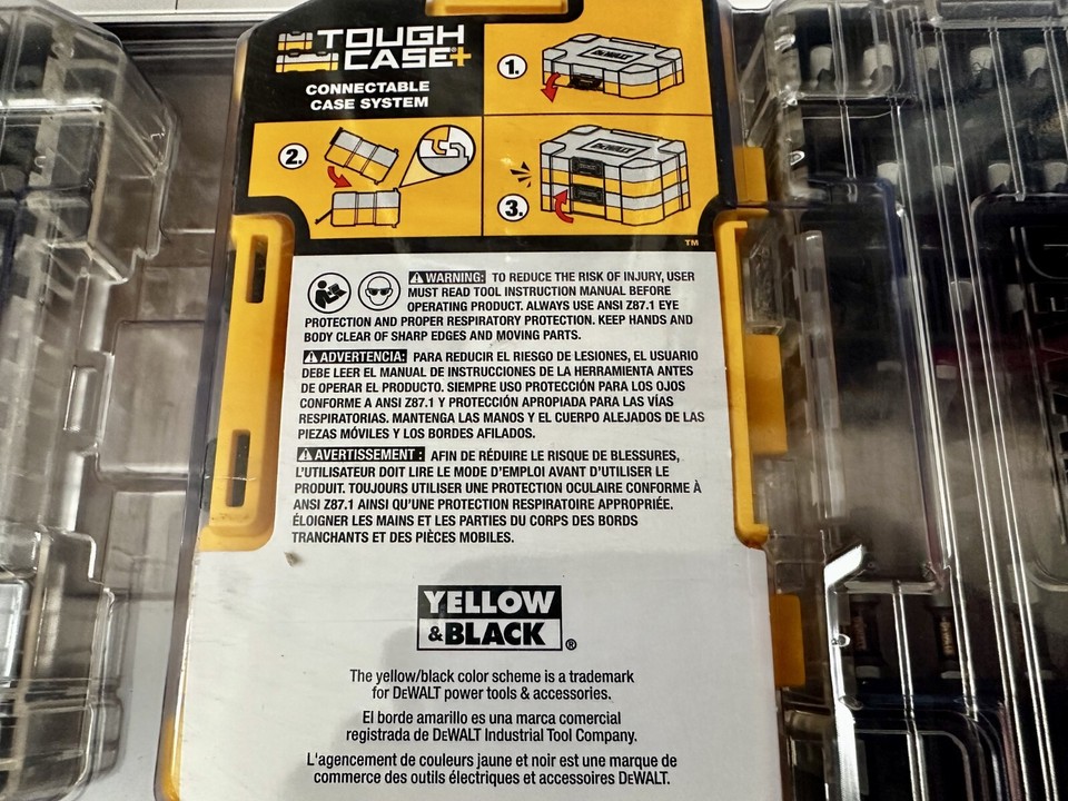 Dewalt Tough Case Impact Duty Drill Driver Bit Set 110-Piece (DWA110SET ...