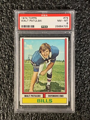 1974 Topps Football #79 Walt Patulski PSA 8 | eBay