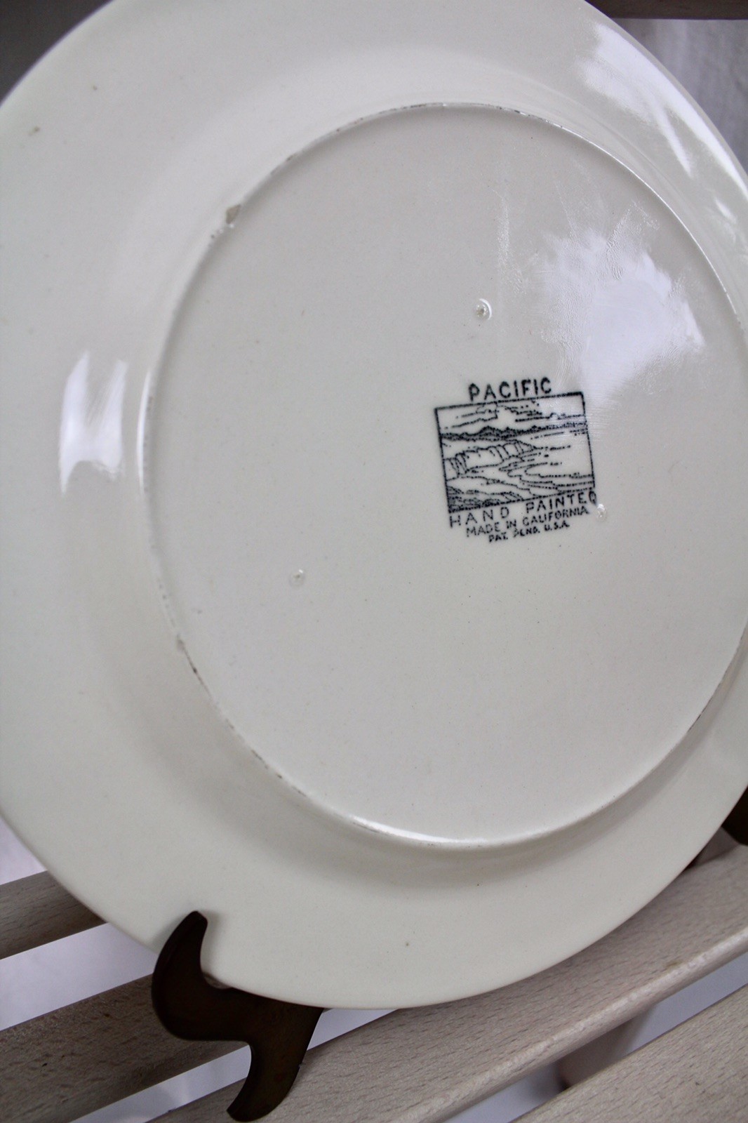 Vintage Pacific Pottery Plate Grapes Made in USA California Hand ...