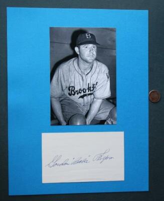 1935-41 Brooklyn Dodgers star Babe Phelps signed autograph & photo set ...