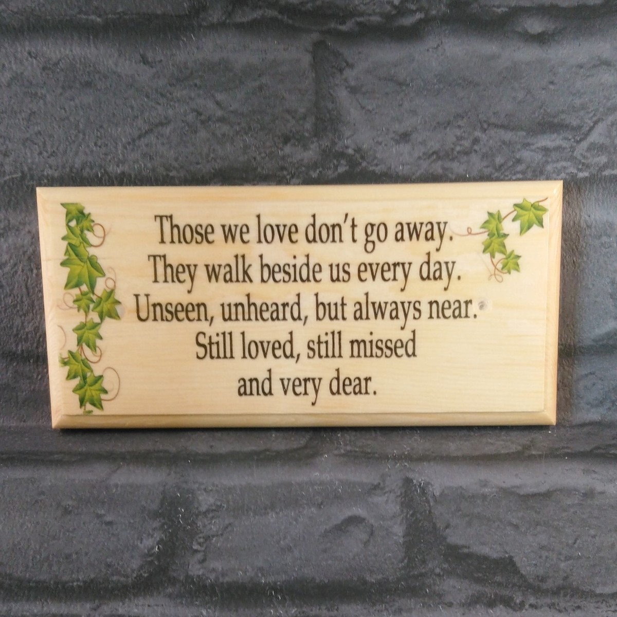 Burial Plaque Quotes