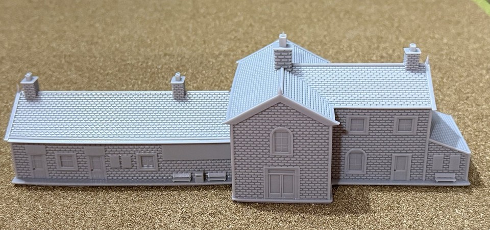 TT Gauge 1/120 Model Train Railway Layout Scenery Station Platform ...