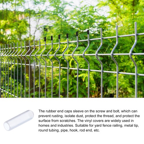 15 Pack Screw Thread Protector Cover Rubber End Caps 0.3"(7mm) ID ...