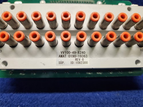 APPLIED MATERIALS 24 SLOT MANIFOLD TERMINAL, SMC VV100-49-X240, AMAT ...