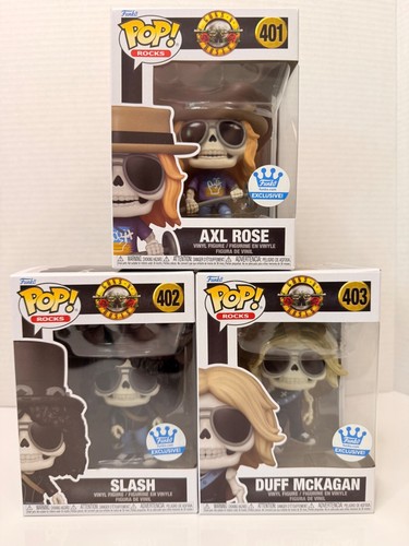 Funko Pop! Rocks #401 #402 #403 Guns N’ Roses Skeleton Trio (2024 ...